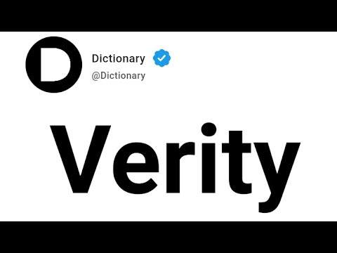 Verity Meaning In English