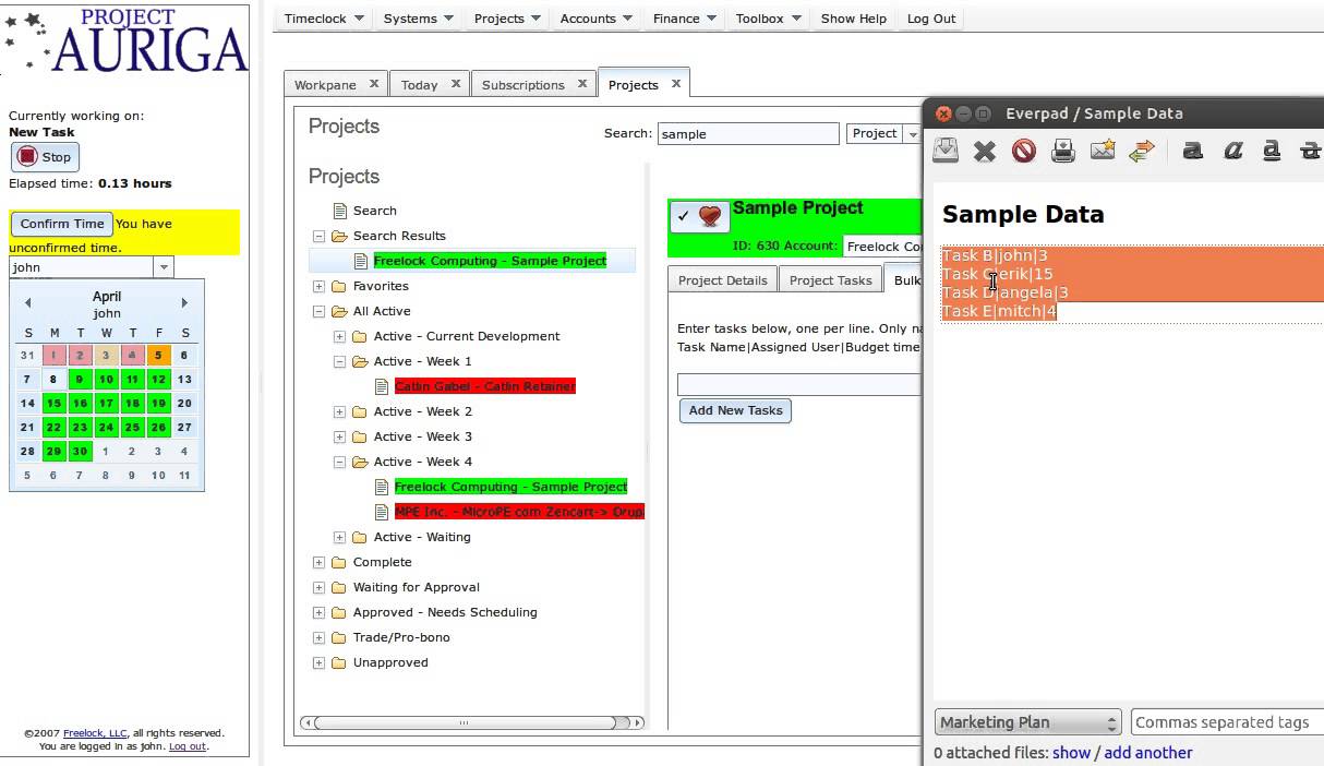 Dojo Toolkit - Auriga Demo