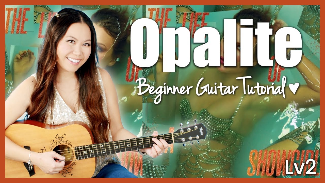 Opalite ❤️‍🔥 Taylor Swift 🫶 EASY Guitar Tutorial Beginner Lesson 🎸 Chords, Strumming & Printable! 📝