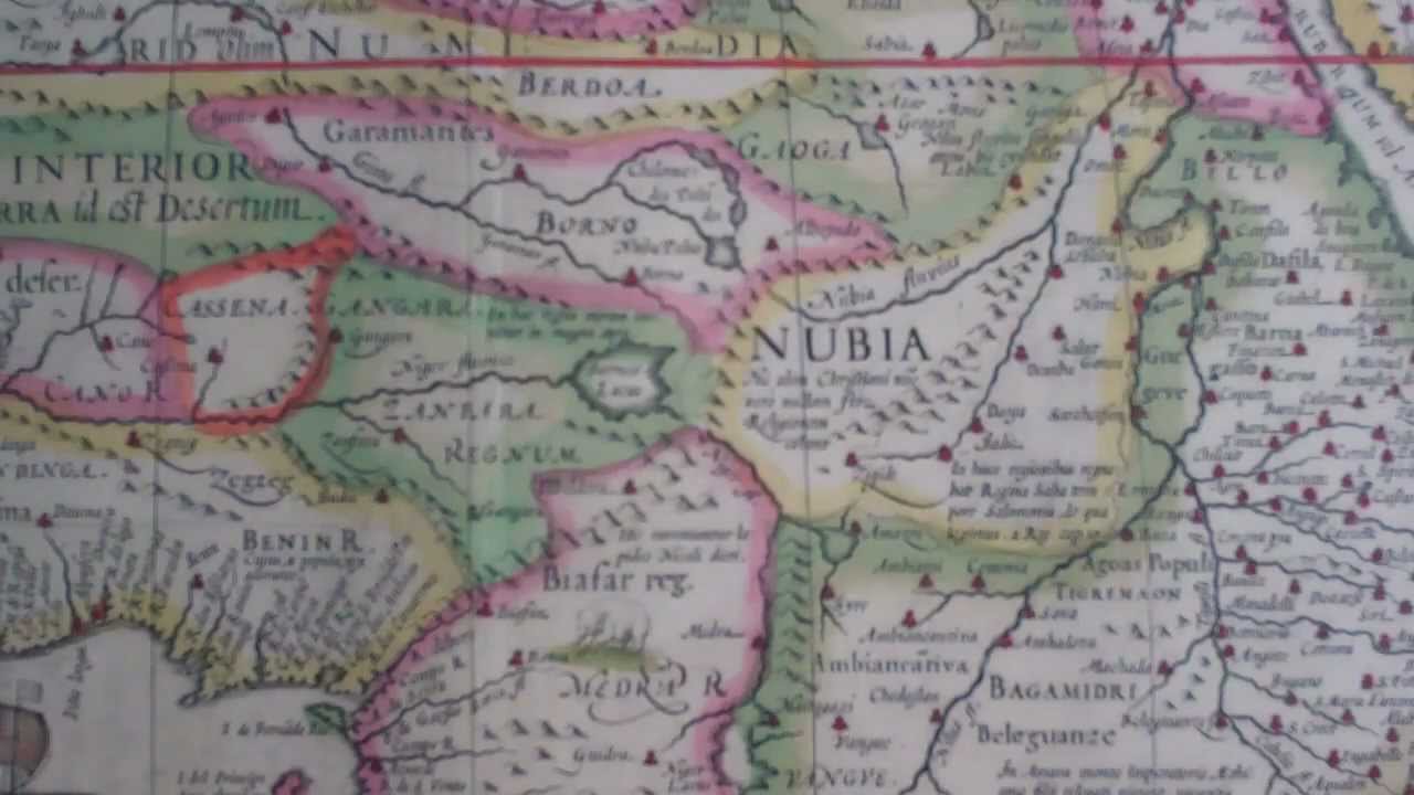 The Map House of London. 'Africa' by Jodicus Hondius, 1623