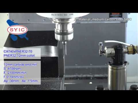 SYIC 心源 - PNER 3µm Collet Chuck Cutting Test Using Torque Wrench 4K