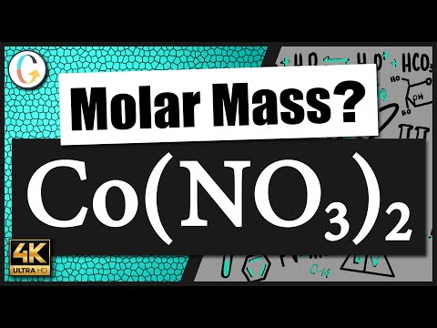 How to find the molar mass of Co(NO3)2 (Cobalt (II) Nitrate)