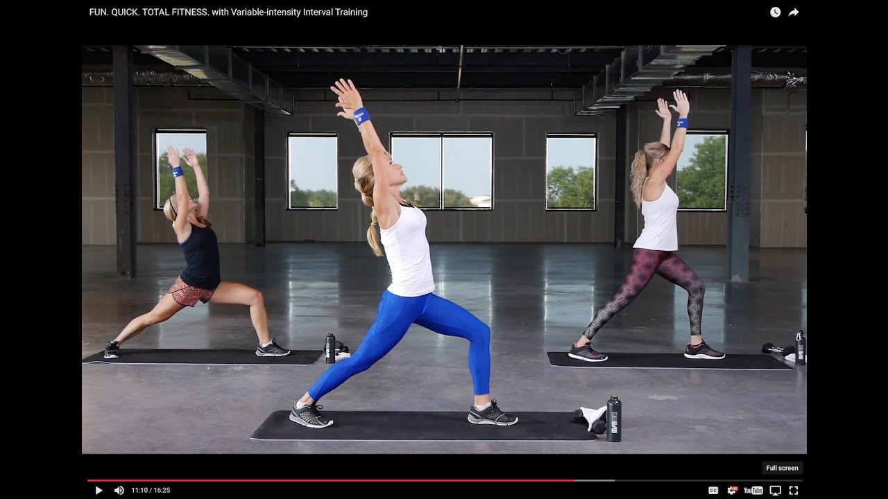 FUN. QUICK. TOTAL FITNESS. with Variable-intensity Interval Training