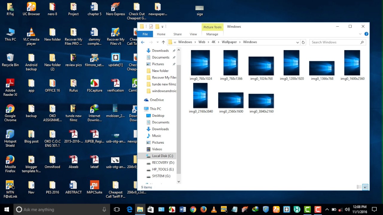 locate windows 10 lock screen images