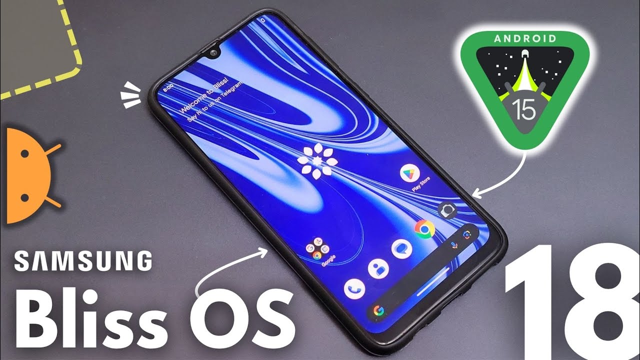 Bliss OS v18.1 Android 15 ROM install On Samsung or Any Android Phone!