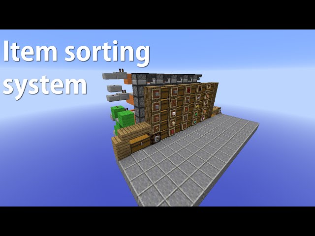 Multi Item Sorting System [easy To Build] Minecraft Map