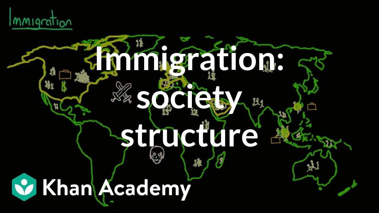Demographic structure of society - immigration | Society and Culture | MCAT | Khan Academy