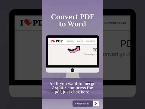 CONVERT PDF TO WORD USING ILOVEPDF