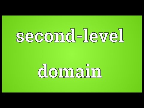 Second-level domain Meaning