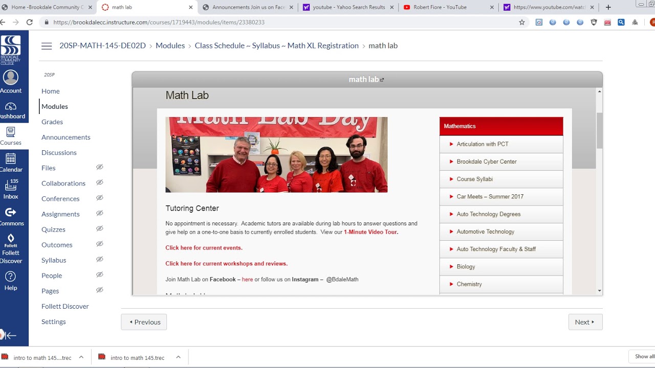 intro to MATH 145 ONLINE