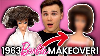 Vintage 1963 Fashion Queen Barbie Restoration! Doll Spa Day / Makeover!