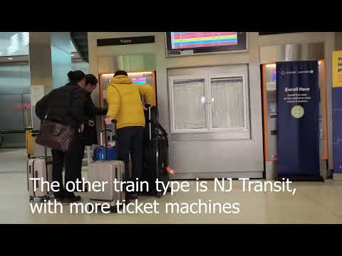Buying train tickets at EWR Newark airport to NYC feat. Amtrak and NJ Transit