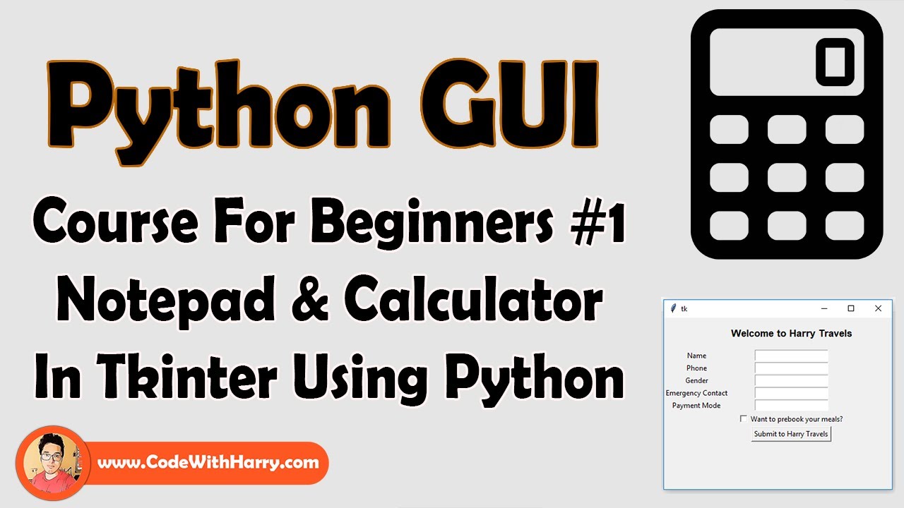 Notepad & Calculator In Tkinter + Why Tkinter? | Python Tkinter GUI Tutorial In Hindi #1