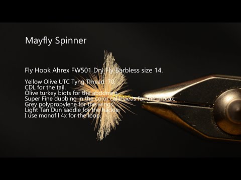 Mayfly Spinner - The found link hackle stacker variant - With Henrik Kure Nielsen
