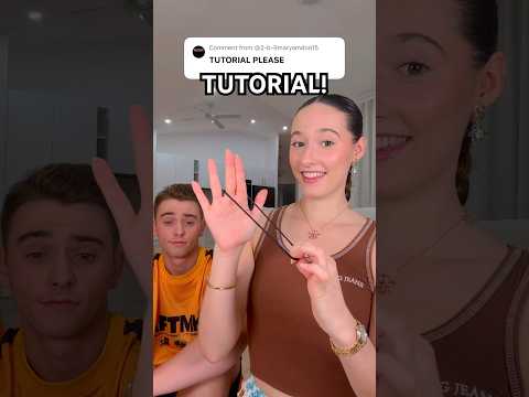 CAN YOU DO IT? 😳🤔🤣 VIRAL TIKTOK HAIR TIE TRICK TUTORIAL? 👀 #shorts #viral #trend #tutorial