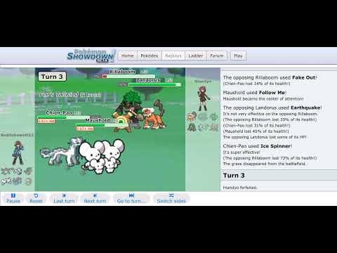 Covert Cloak Chien-Pao strikes again (Pokémon Showdown)