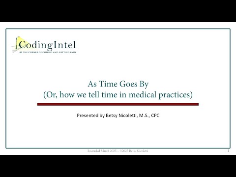 As time goes by (Or, how we tell time in medical practices)