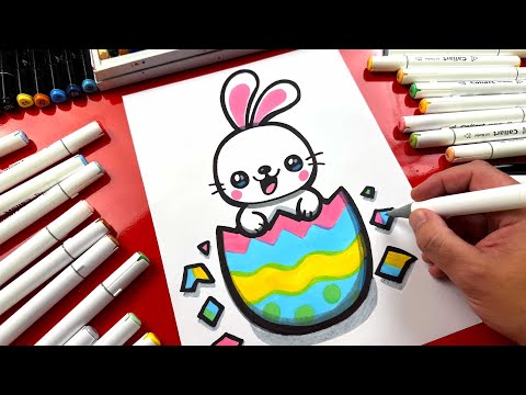 How To Draw The Funny Easter Bunny