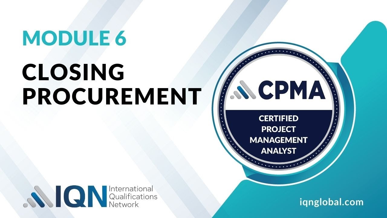 How to Close Procurement with CPMA