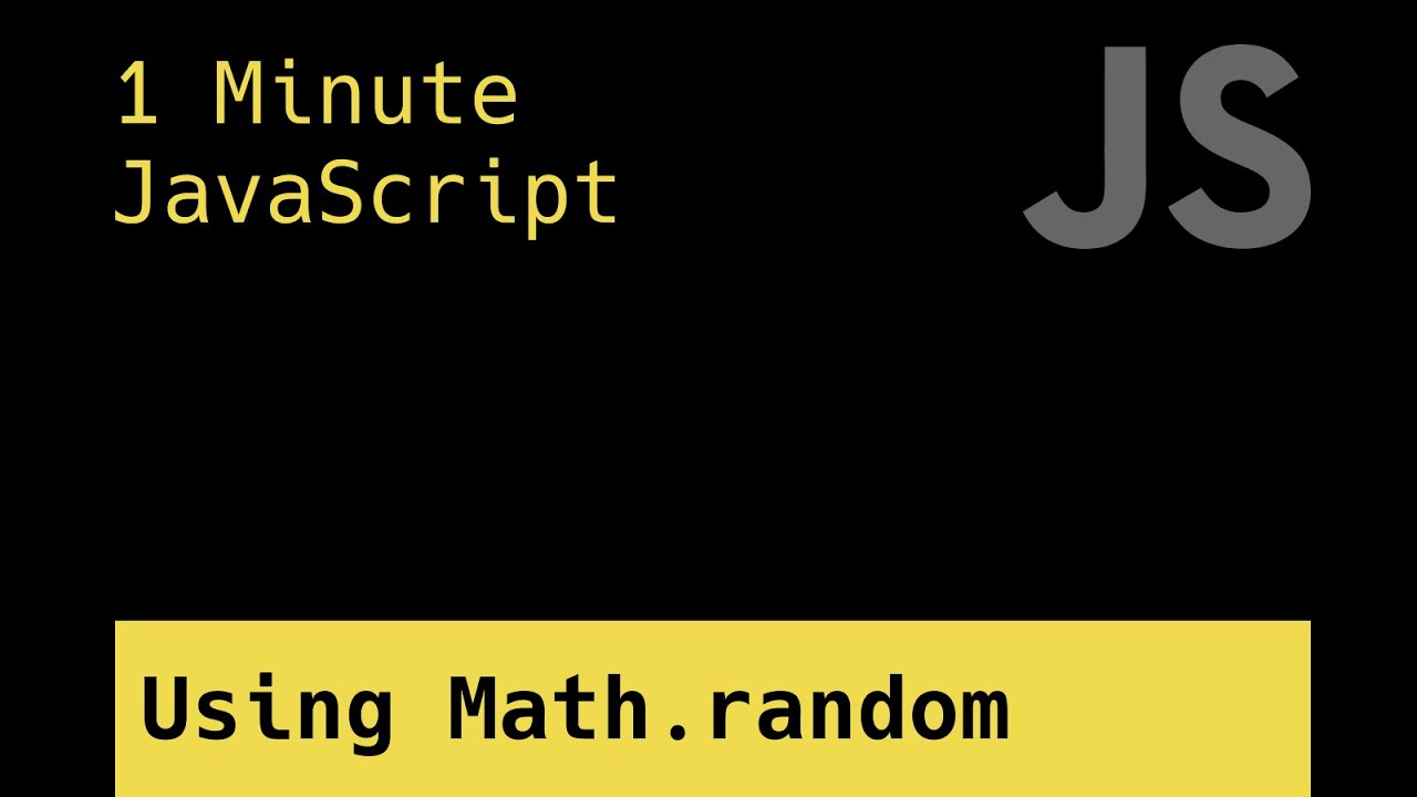 Picking Random Elements From An Array - 1 Minute JavaScript