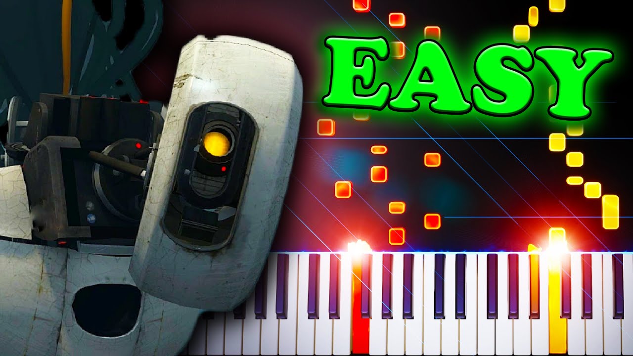Still Alive (from Portal) - EASY Piano Tutorial