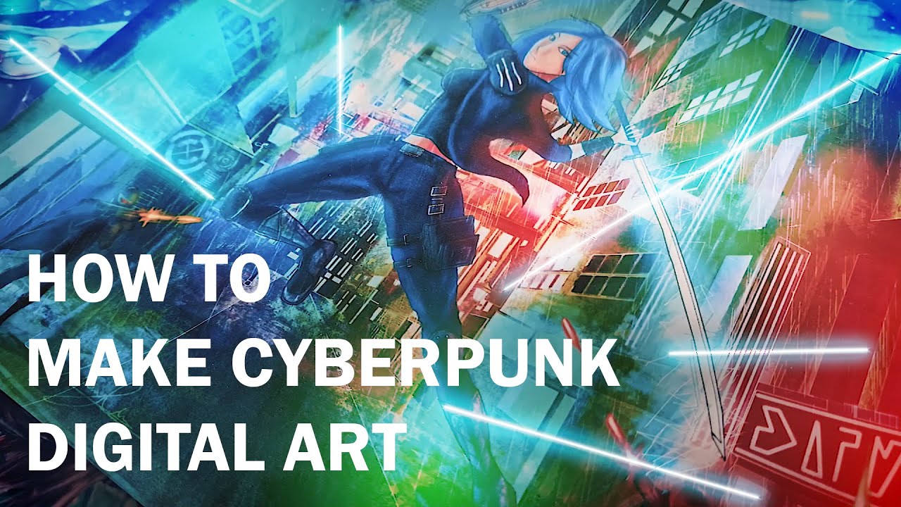 ⟡ Cyberpunk Digital Art [For Beginners] ⟡
