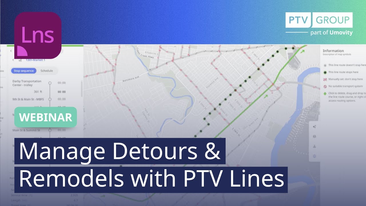 Network Modeling Across Transport Modes | PTV Lines | Tutorial