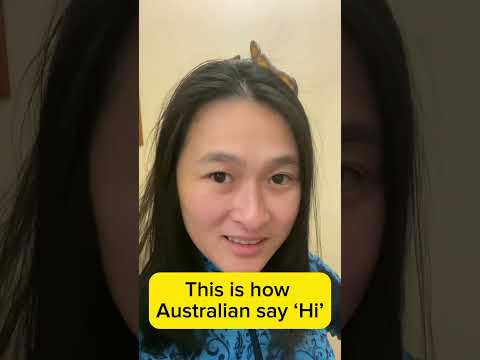 How Australian say “hi” G’day…