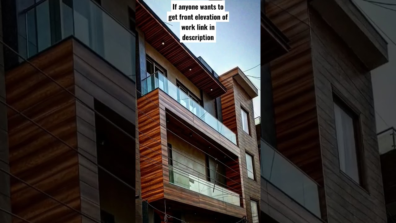Front Elevation Work done from home Exteriors #shorts #building #builder #frontelevation #short