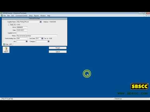 15 MYOB Supplier Opening Balances