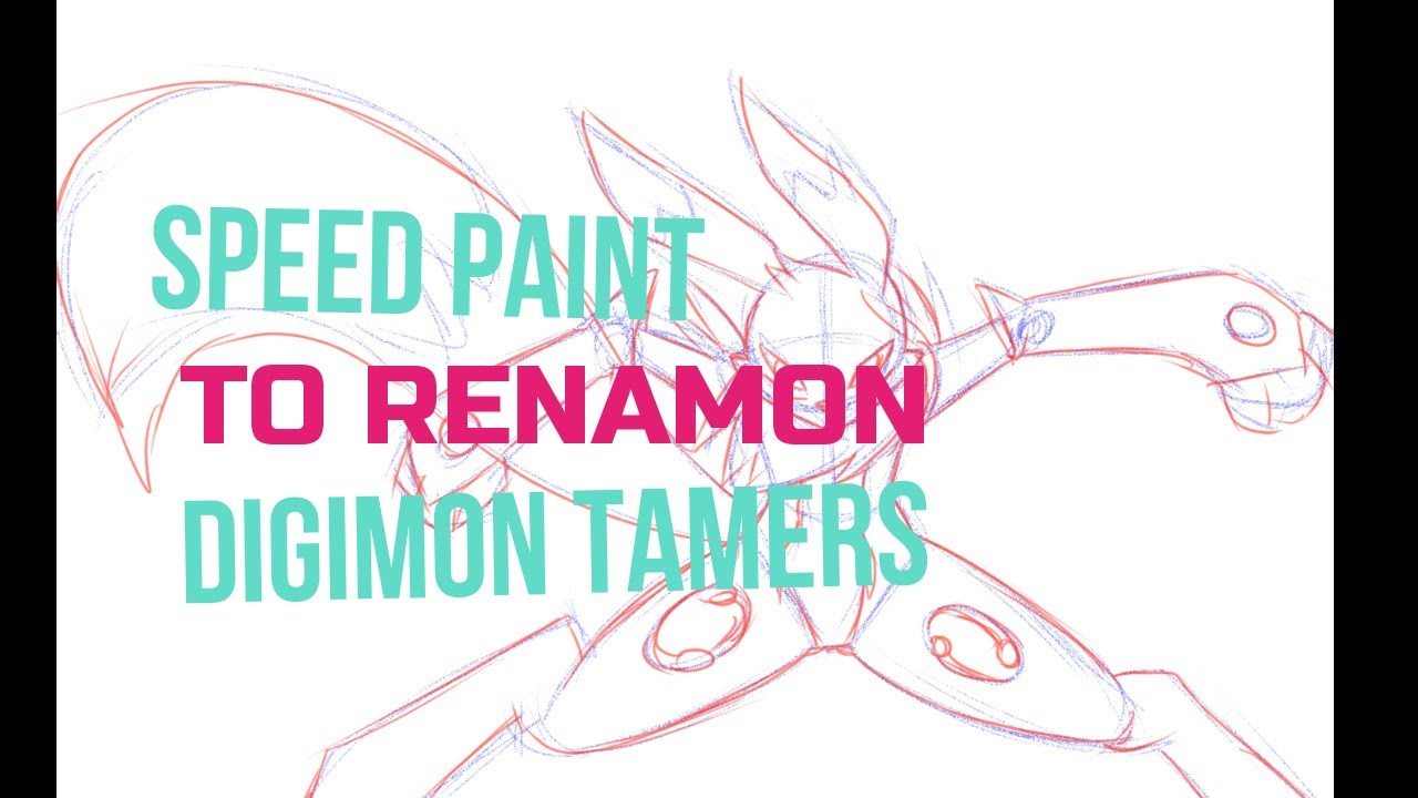 SPEEDPAINT RENAMON - DIGIMON TAMERS (CLIPS STUDIO PAINT)