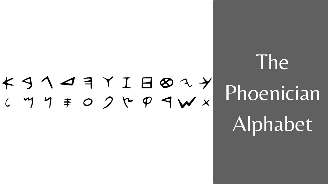 The Phoenician Alphabet: Moving From Symbols to Sounds