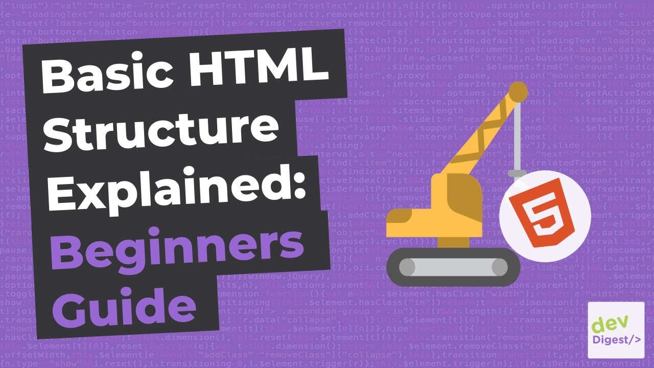 Basic HTML Structure Explained: Beginners Guide (Animated)