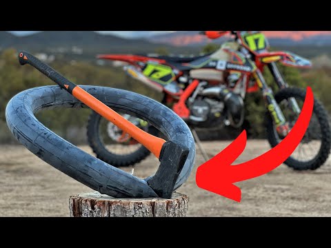 Dirt Bike Hack - no more flat tires!! Lucioli 7mm inner tube