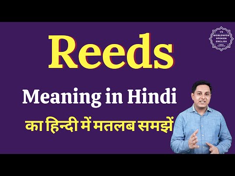 Reeds meaning in Hindi | Reeds ka matlab kya hota hai | English vocabulary words