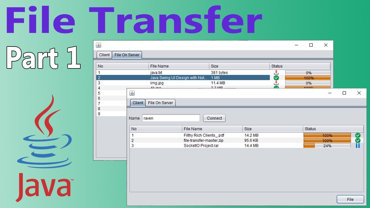 File Transfer - Java Socket Programming ( Part 1 )