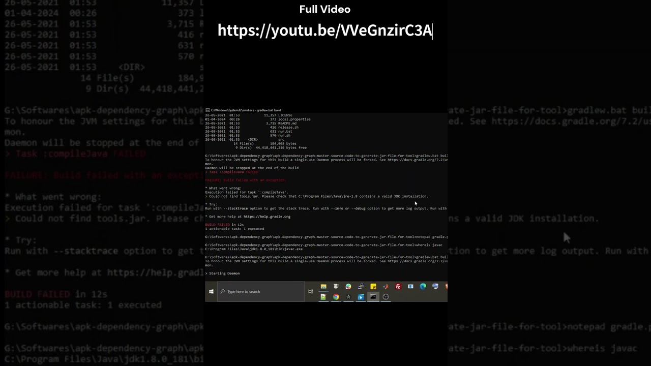 Could not find tools.jar. Please check that C:\Program Files\Java contains a valid JDK installation.