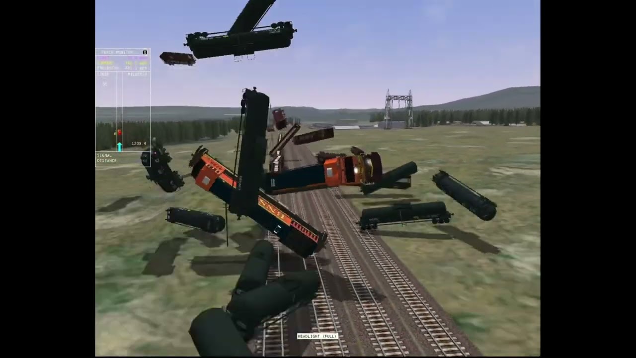 Microsoft Train Simulator Bin. Train Crash 18