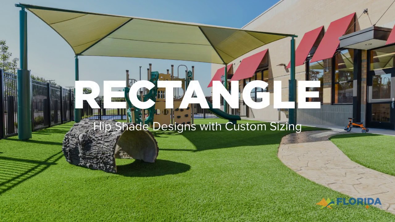 Rectangle Playgrounds Hip Shade | Commercial Engineered Hip Shade Florida