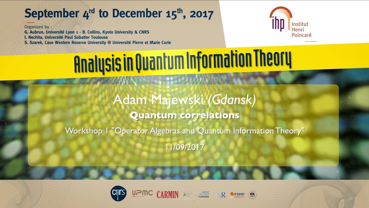 Quantum correlations