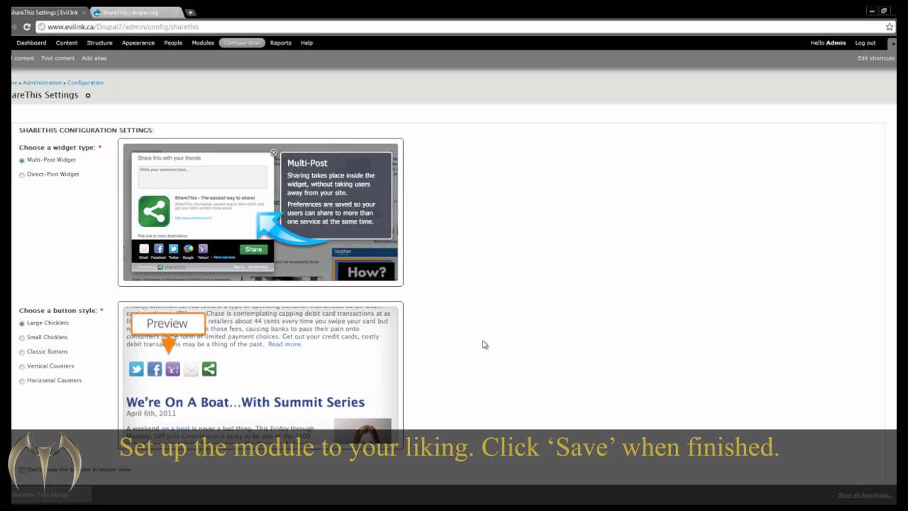 Setting up ShareThis on Your Drupal 7 Website