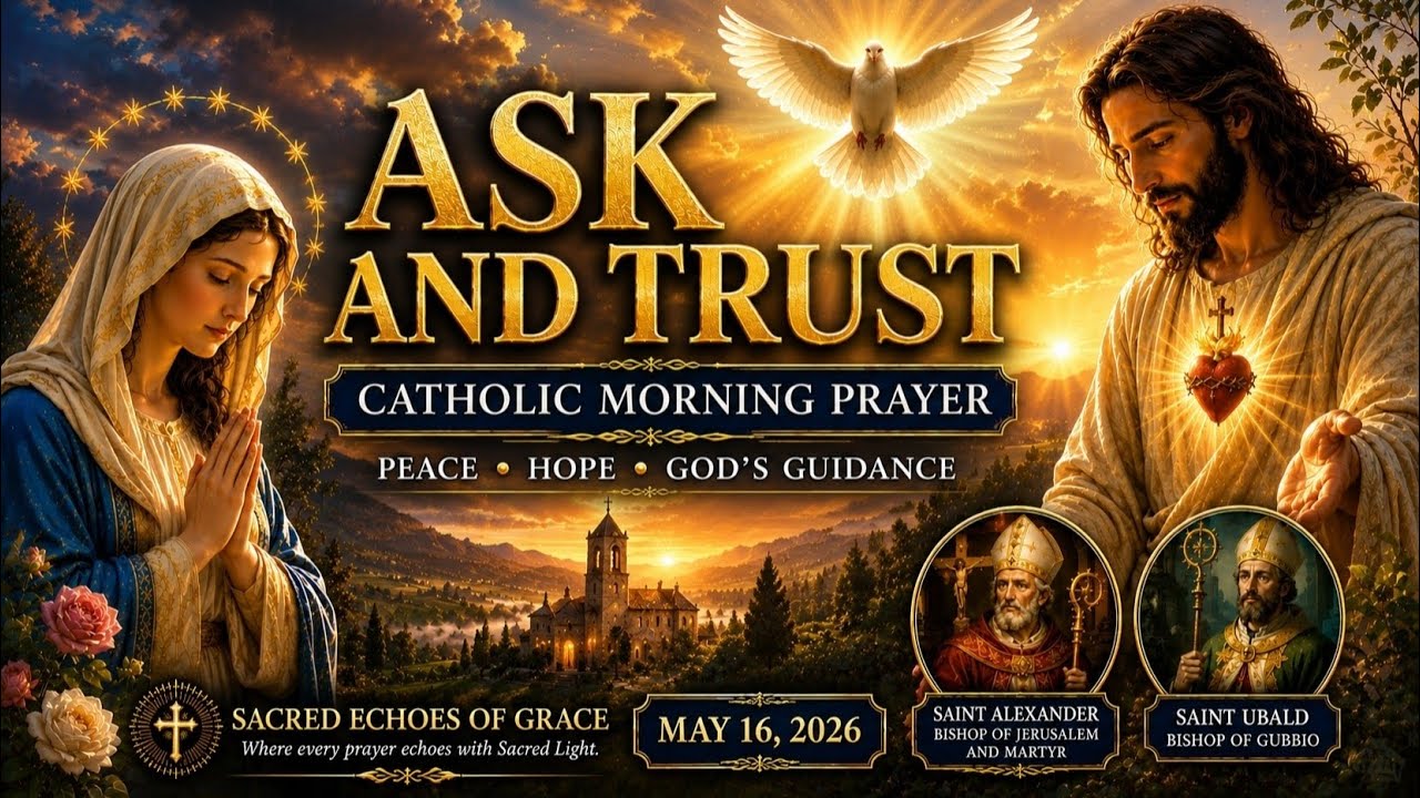 🌅 ASK AND TRUST | Catholic Morning Prayer for Peace, Hope & God’s Guidance (May 16, 2026)