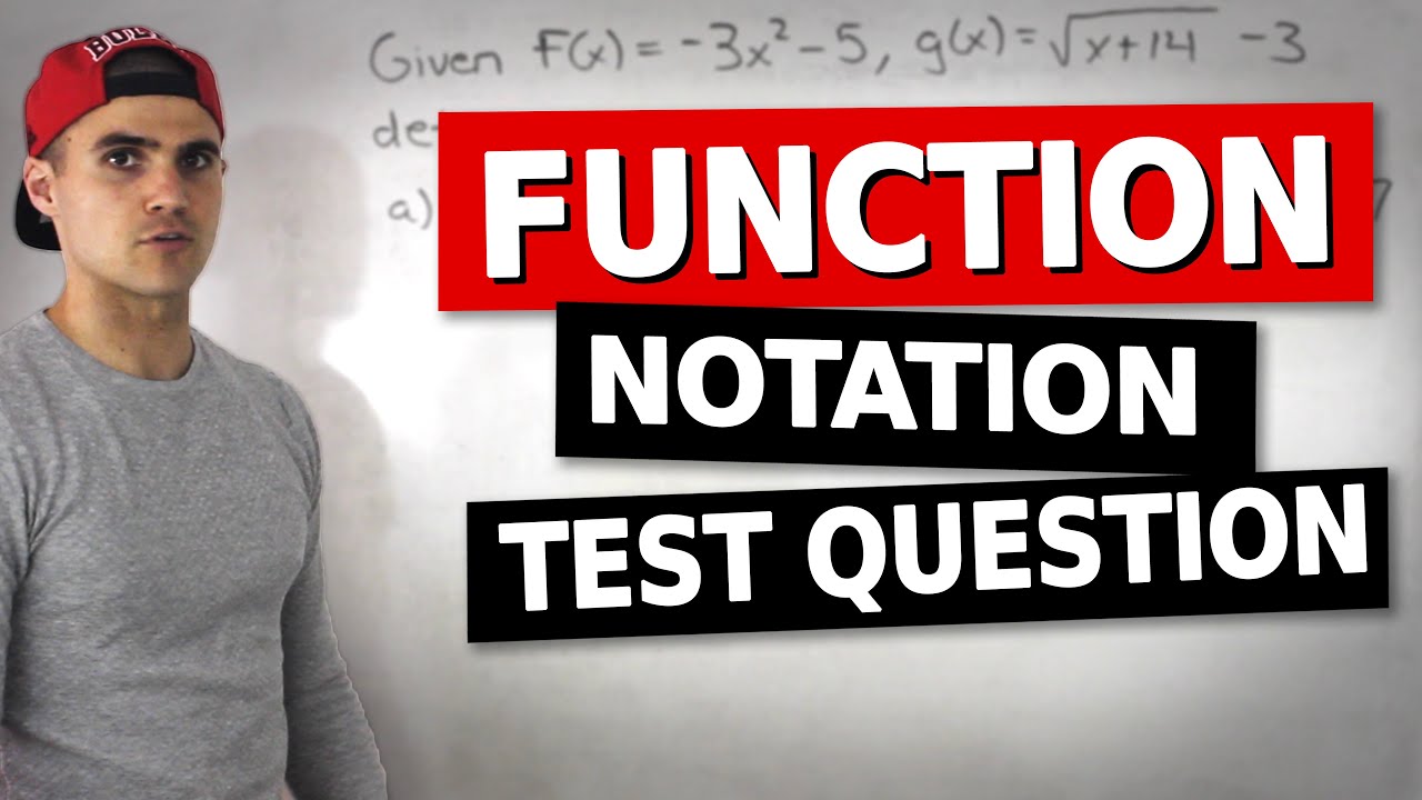 MCR3U - Functions Test 1 Knowledge Question 6 - Function Notation
