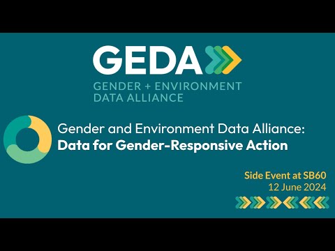 SB60 GEDA Side Event: Gender-responsive Data for Climate Action