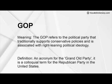 GOP Meaning