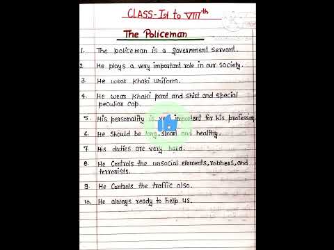 The police man essay #essaywriting #policmanessay. #police