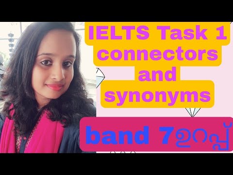 IELTS academic task 1 synonyms and connectors|Task 1 questions |IELTS in Malayalam|IELTS academic