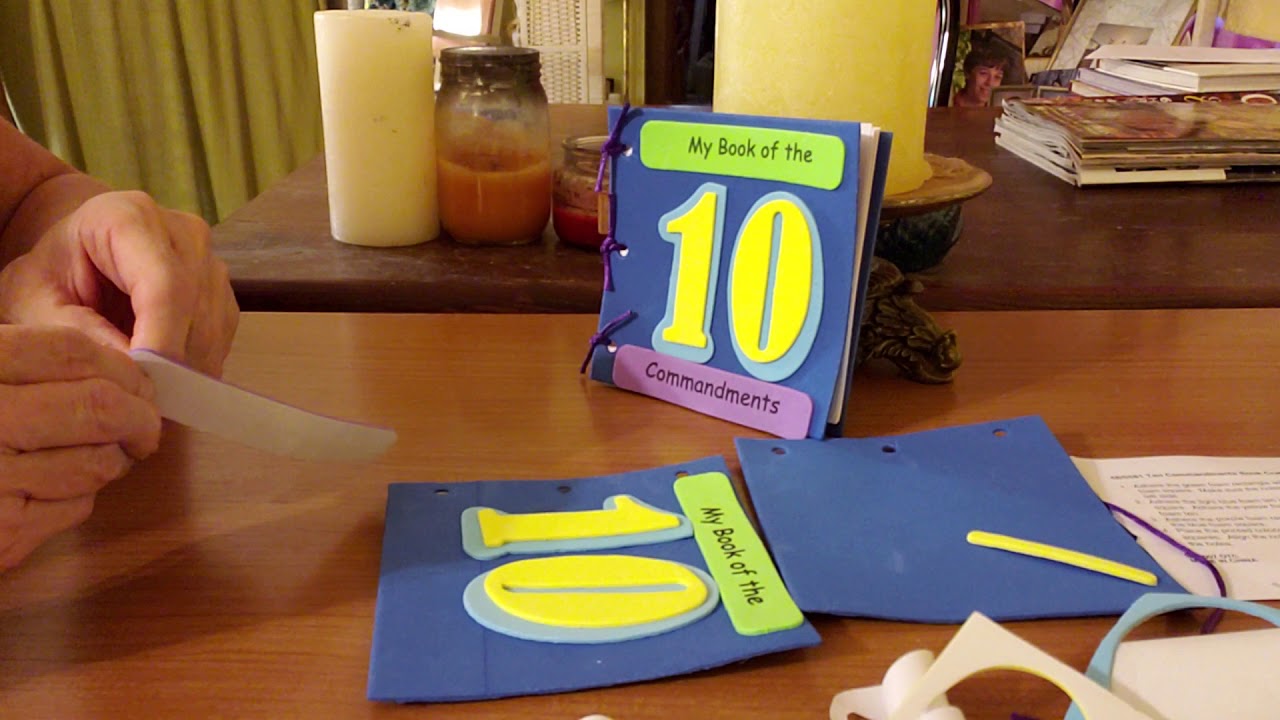 Craft a 10 Commandments Book Kid Craft