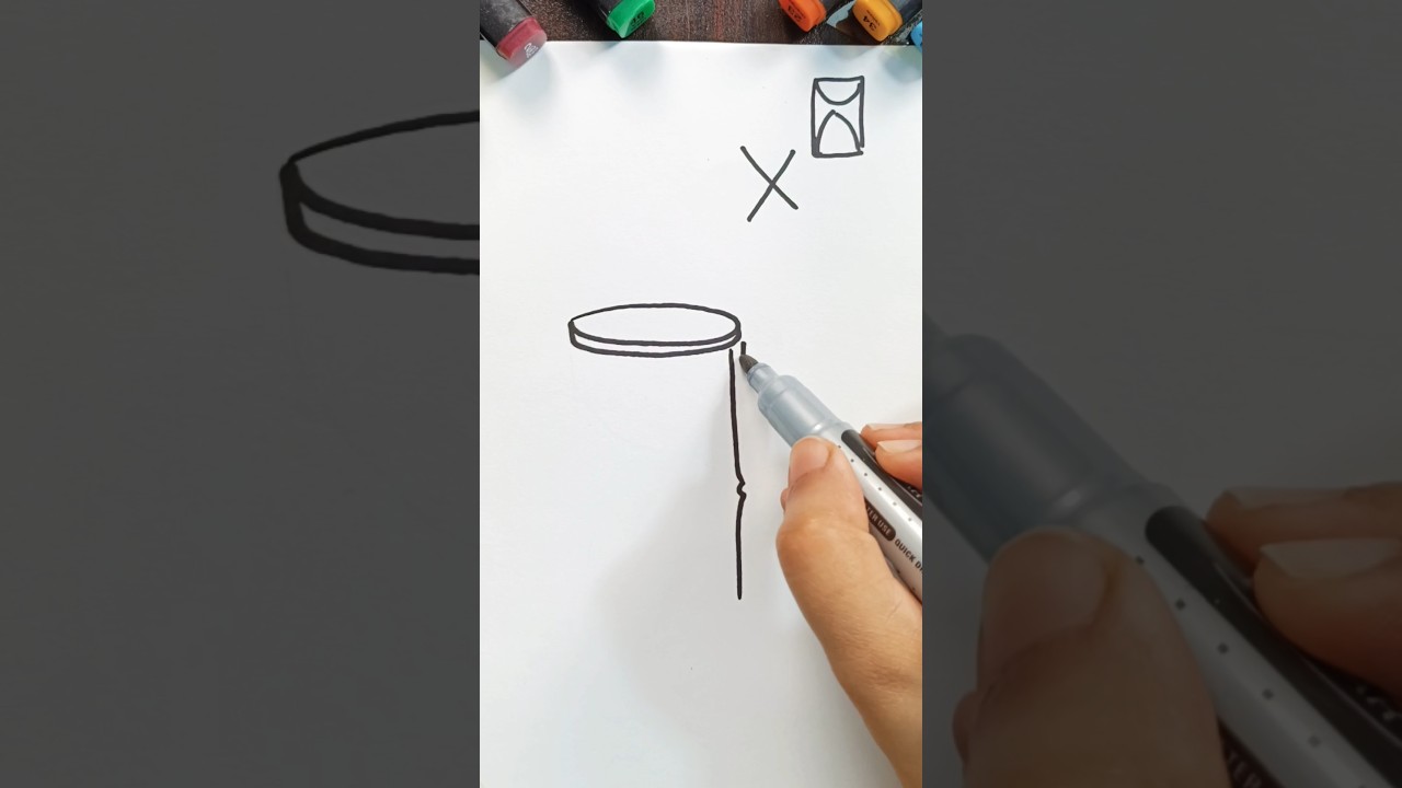How To Draw Hourglass Step by Step #shorts #shortsfeed