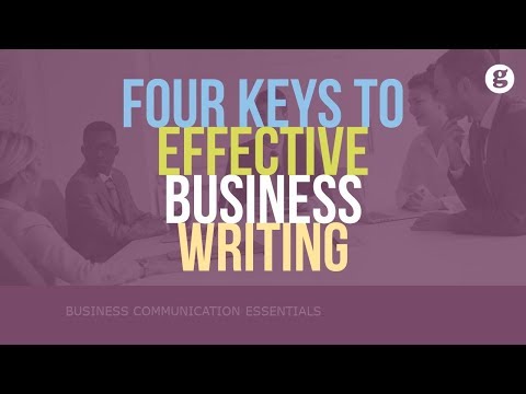 Four Keys to Effective Business Writing